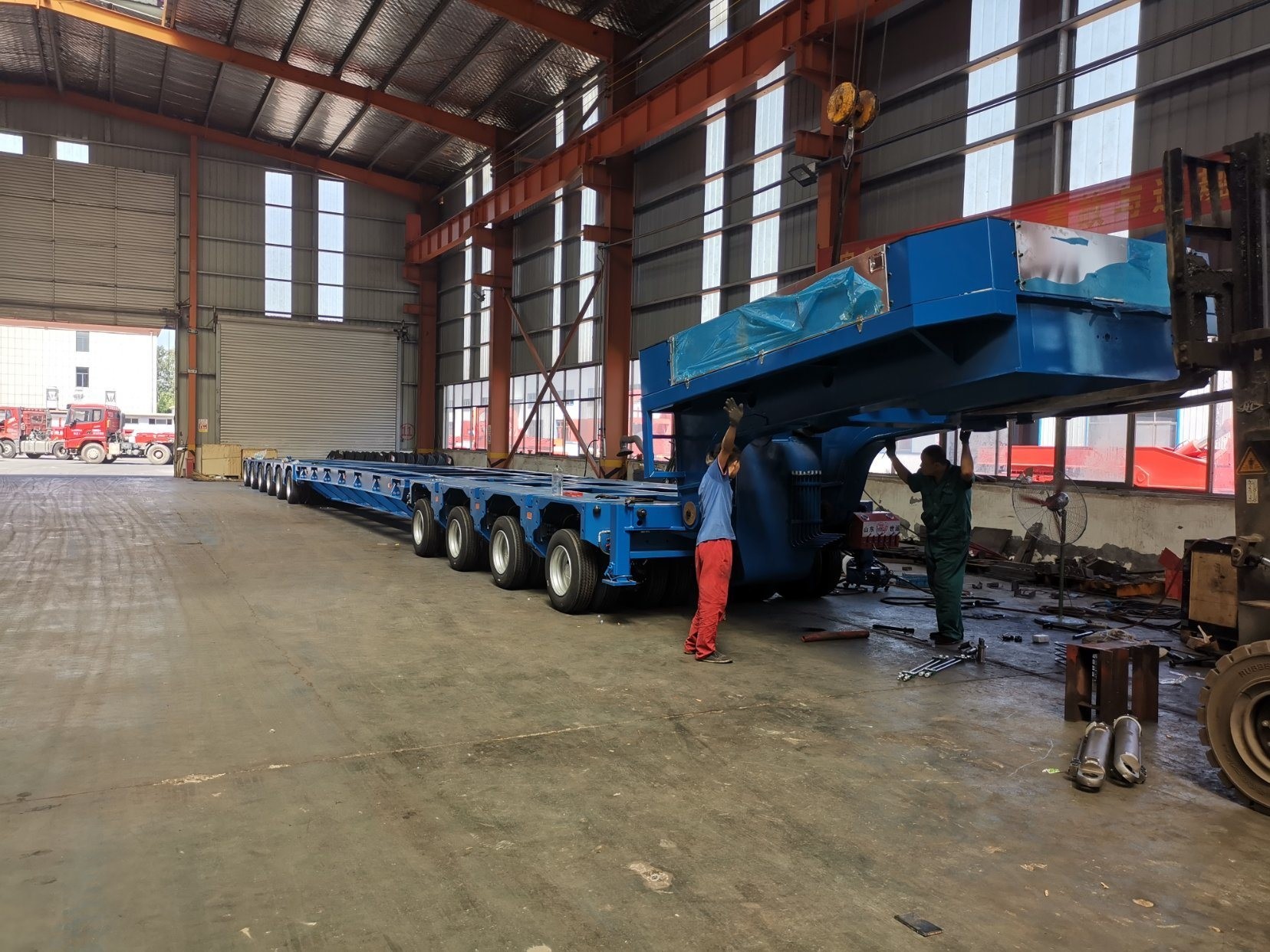 Multi Rotary Axles 100-300 Ton Hydraulic Modular Trailer For Heavy ...